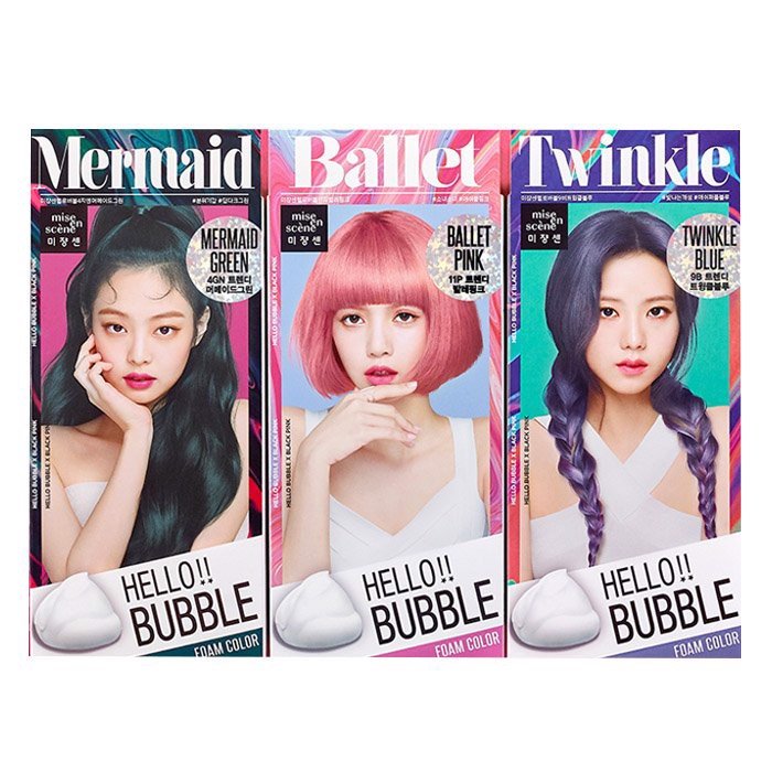 Thuốc Gội Nhuộm Tóc Dạng Bọt Miseen Hello Bubble Trendy Color Limited ...